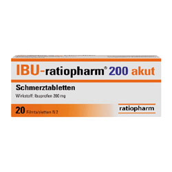 Ratiopharm Drugs of A-Z - IBU RATIOPHARM 200 AKUT 10 pc. - BENNEWITZ ...