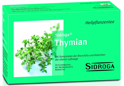 Medicine tea - SIDROGA THYMIAN 20 pc. - BENNEWITZ DRUGS DIVISION - English